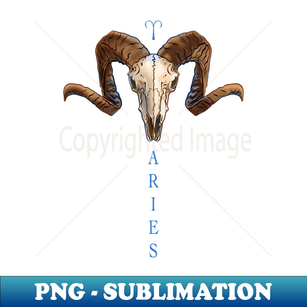 Aries Skull - PNG Transparent Digital Download File for Subl | Inspire ...