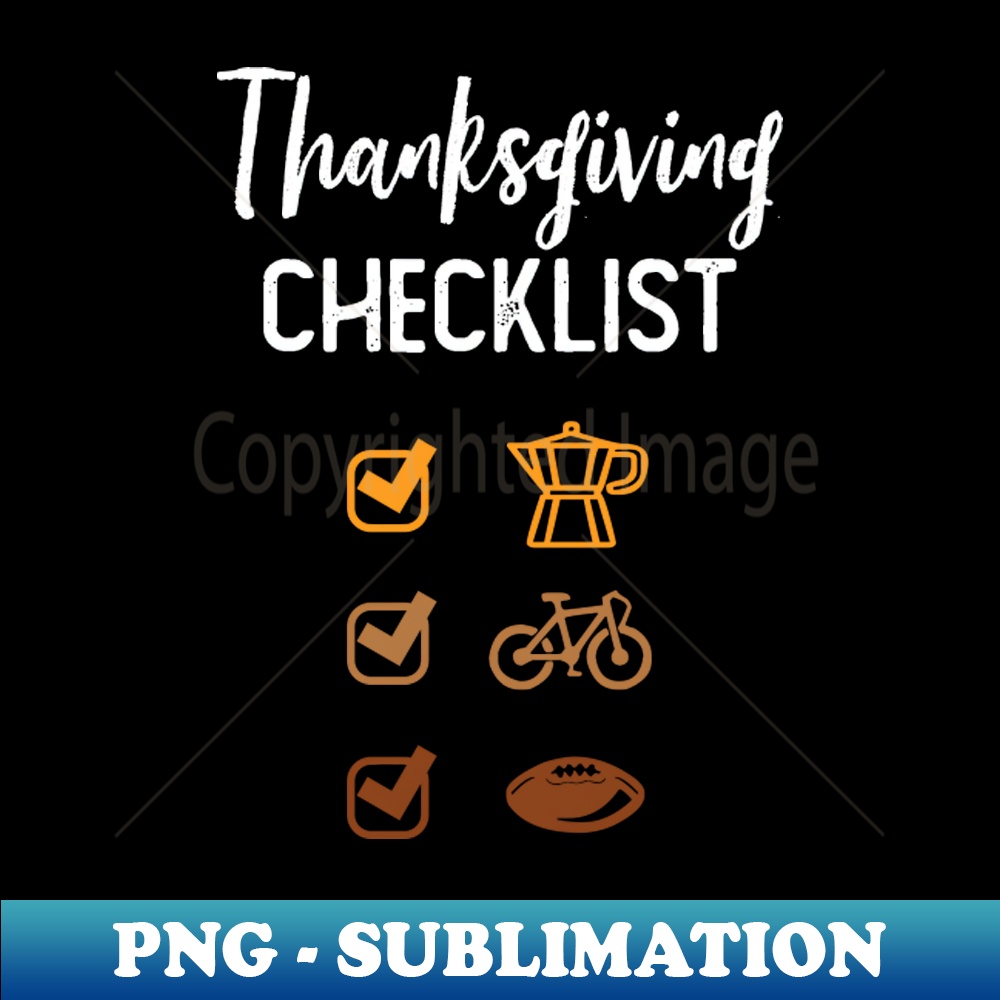 Thanksgiving checklist cycling version - PNG Transparent Sub | Inspire ...