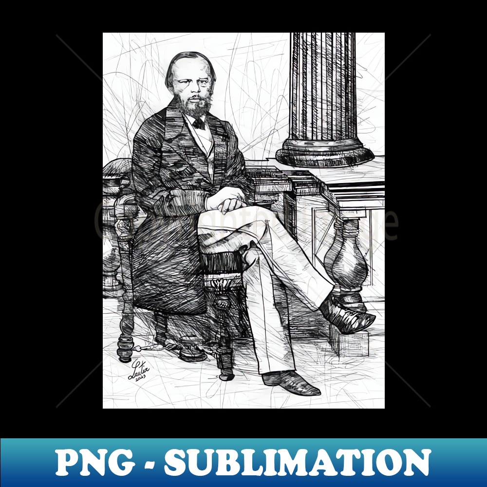 FYODOR DOSTOEVSKY pencil portrait 1 - High-Resolution PNG Su - Inspire ...