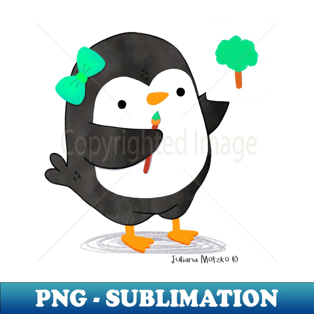 Gigi Penguin made a painting - Special Edition Sublimation P | Inspire ...