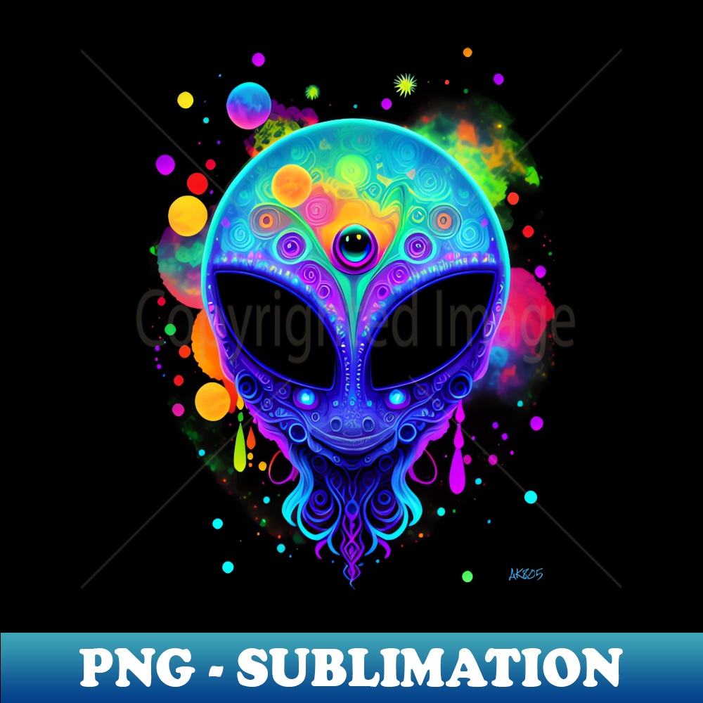 Psychedelic Alien Extraterrestrial Colorful Neon Art Outer S | Inspire ...