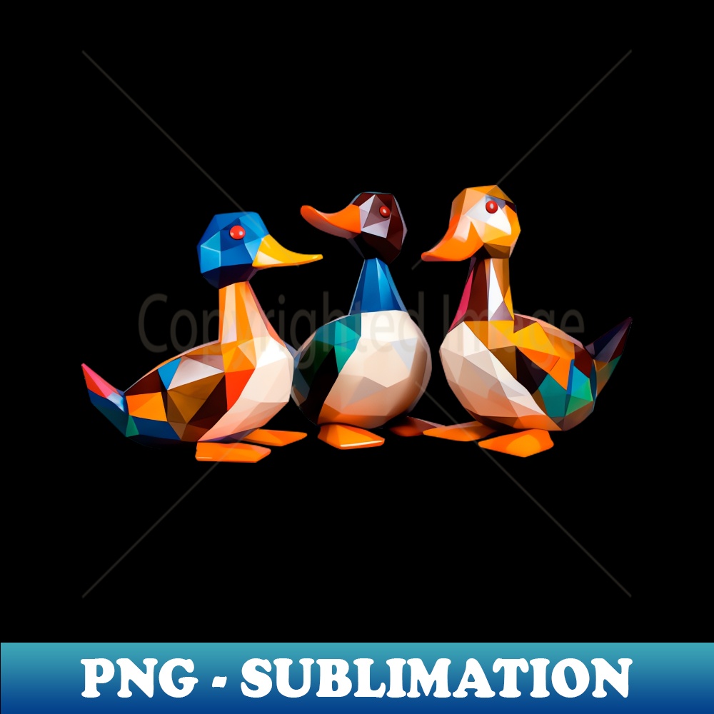 Ducks and Cubism - Premium PNG Sublimation File - Defying th | Inspire ...
