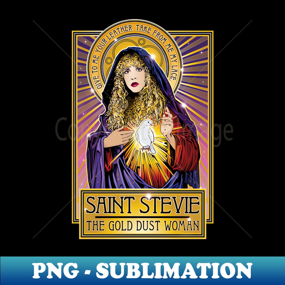 Gold Dust Woman - Premium PNG Sublimation File - Defying the | Inspire ...