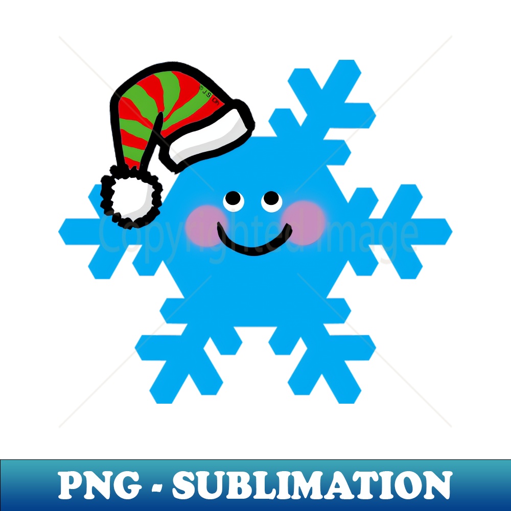 cute blue snowflake - High-Resolution PNG Sublimation File - | Inspire ...