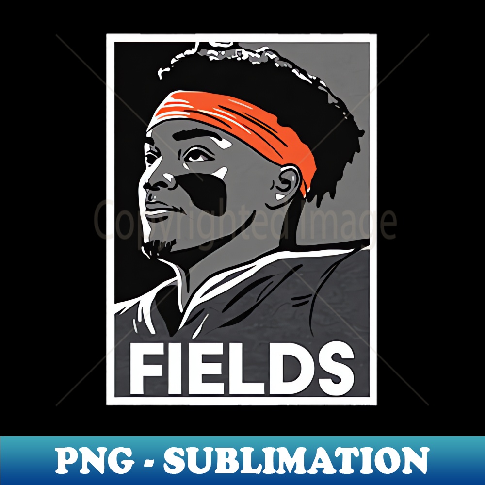 Justin Fields Poster - Unique Sublimation PNG Download - Vib - Inspire ...