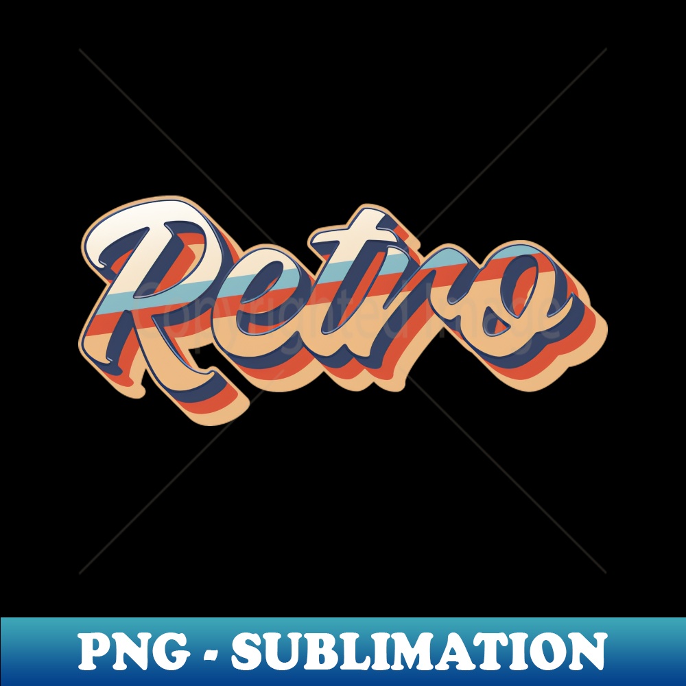 Retro word - cool 70s retro font surf style design - Premium | Inspire ...