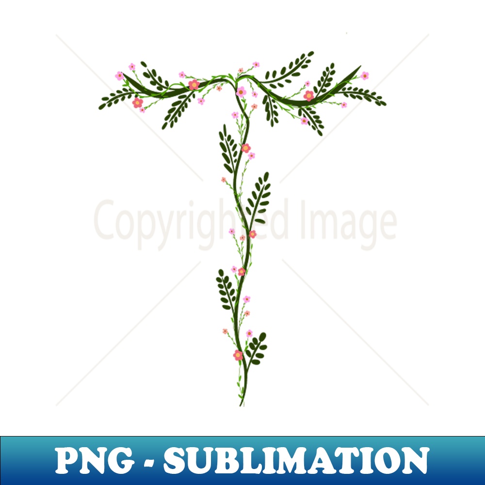 T letter initial - Digital Sublimation Download File - Defyi | Inspire ...