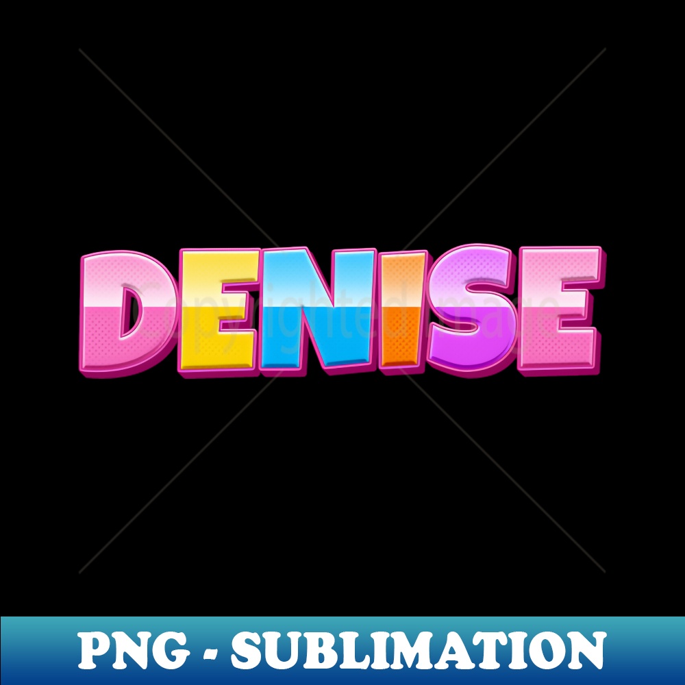 Rainbow Craft Denise Name - Artistic Sublimation Digital Fil | Inspire ...