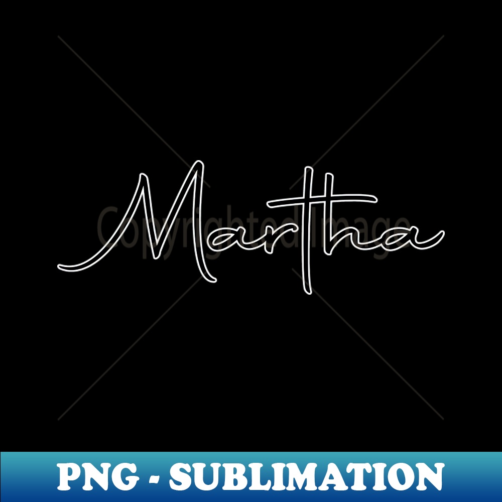 Autography Martha Name Label - PNG Transparent Sublimation F | Inspire ...