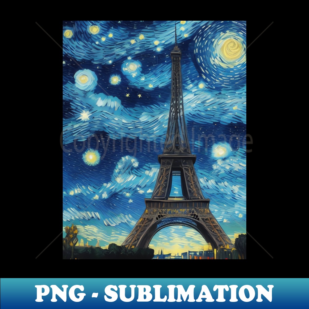 Starry Night in Paris Post Impressionism Van gogh Inspired A | Inspire ...