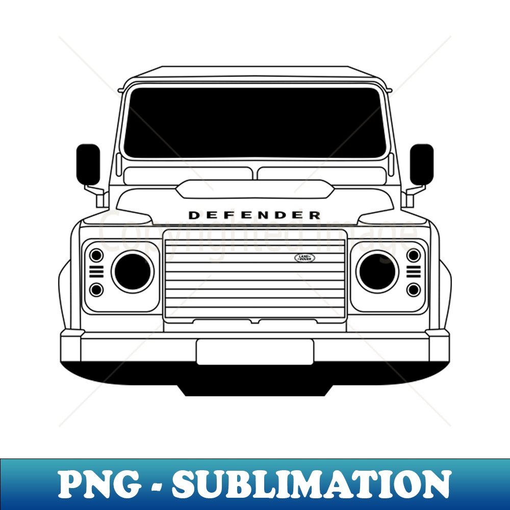 Land Rover Defender Black - Signature Sublimation PNG File - - Inspire ...