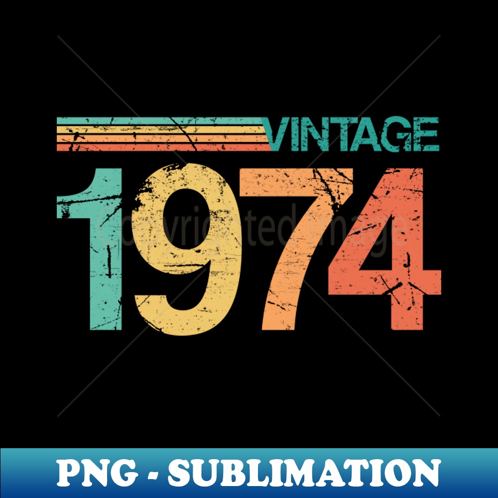 Vintage 1974 - 49th Birthday Gift - Nostalgic Birth Year Typ | Inspire ...