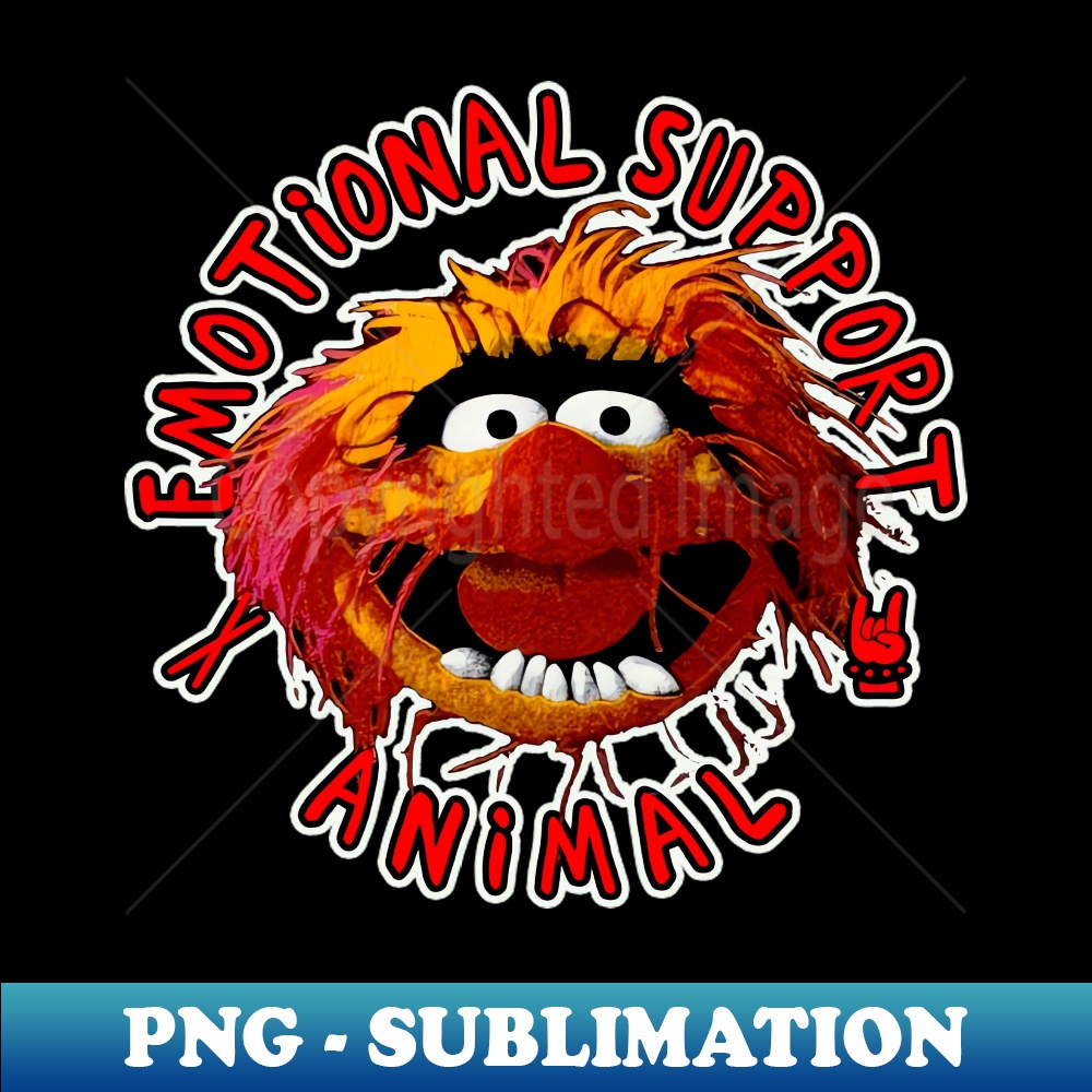 Muppets Emotional Support Animal - Unique Sublimation PNG Do | Inspire ...