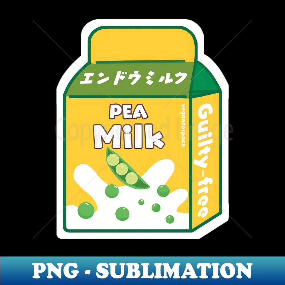 Peas Milk Dairy Free Vegan Milk - Signature Sublimation PNG | Inspire ...