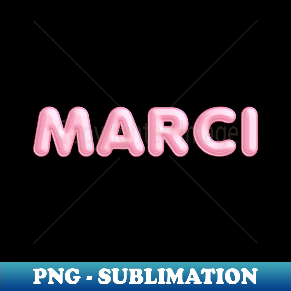 Marci Name Pink Balloon Foil - Digital Sublimation Download | Inspire ...