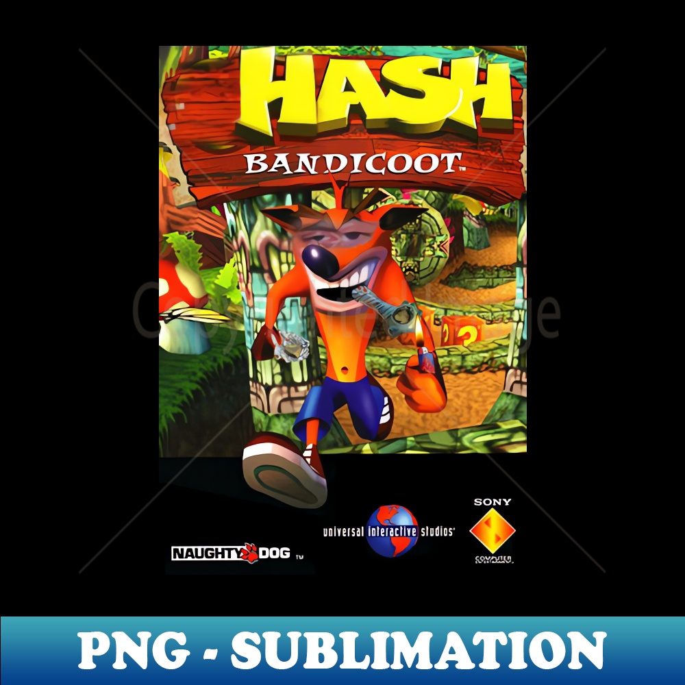 Hash Bandicoot - PNG Transparent Sublimation File - Stunning - Inspire ...