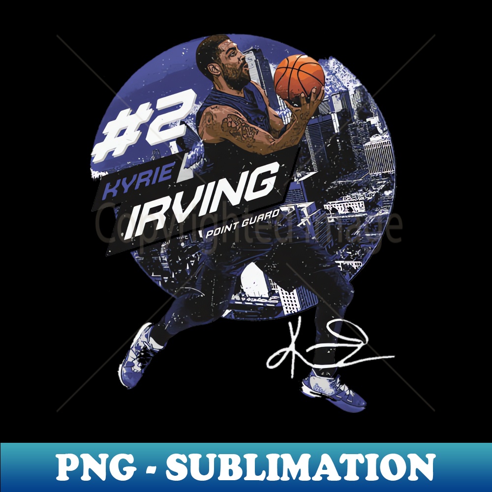 Kyrie Irving Dallas City Emblem - Modern Sublimation PNG Fil | Inspire ...