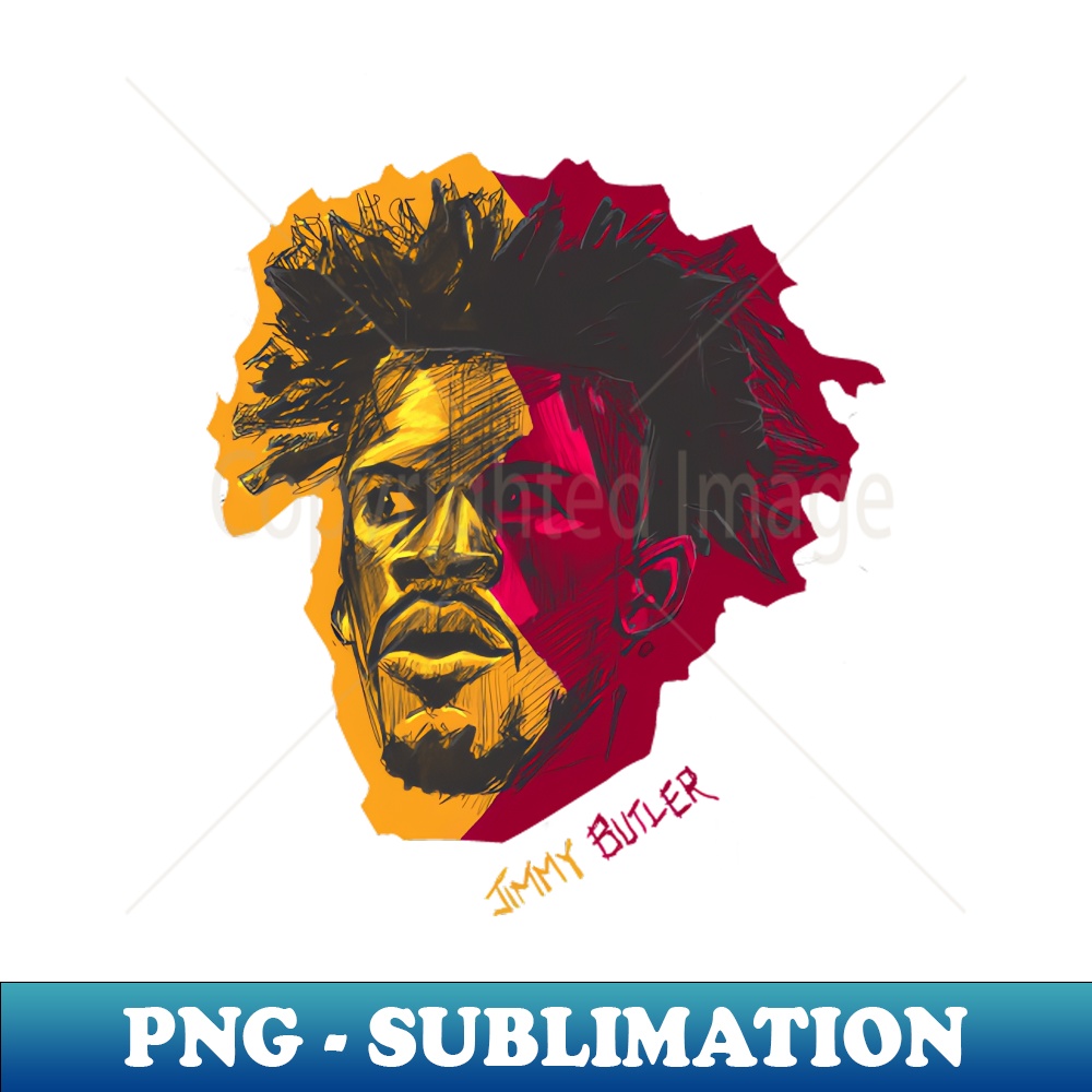 Jimmy Butler Sketch - Real Heat Colors - Instant PNG Sublima | Inspire ...