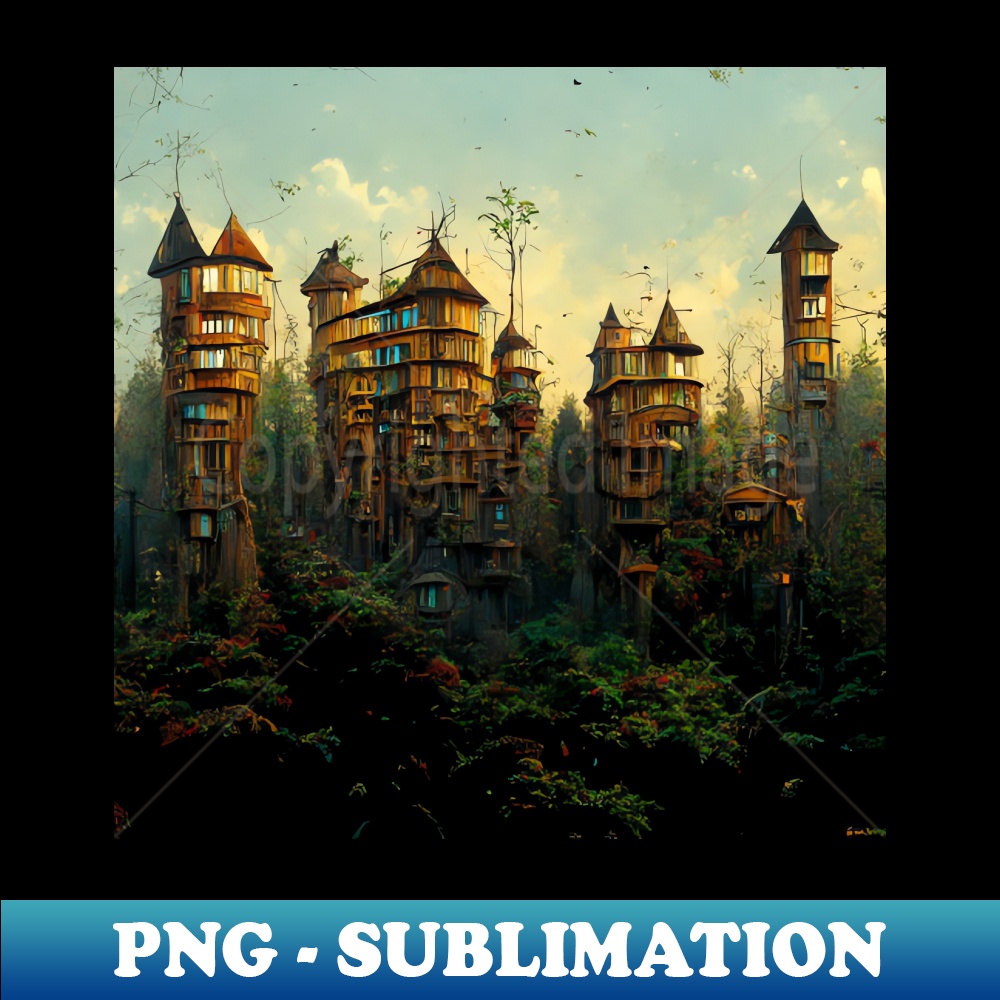 The Wonders of the Forest City - PNG Transparent Sublimation | Inspire ...