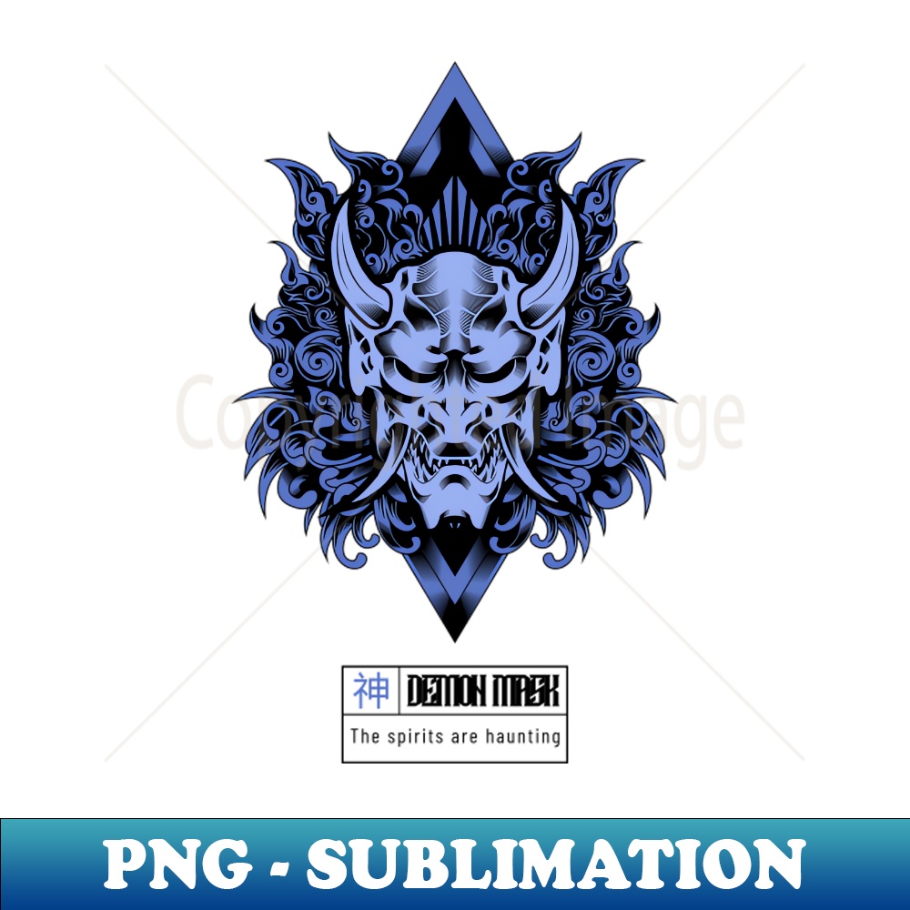 Demon Mask - PNG Transparent Sublimation Design - Create wit | Inspire ...