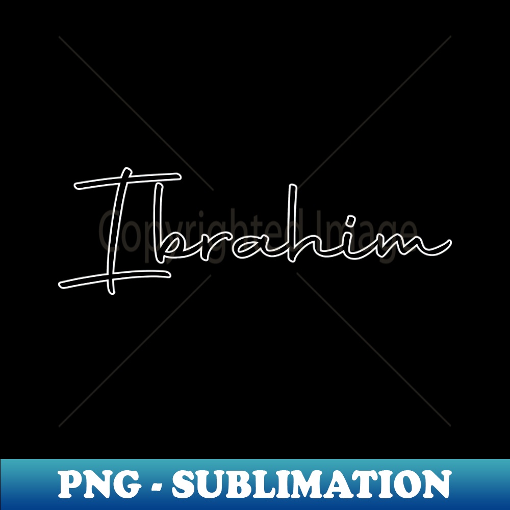 Autography Ibrahim Name Label - Professional Sublimation Dig | Inspire ...