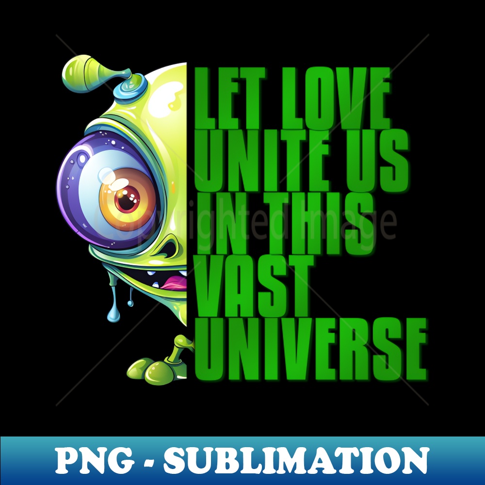 Smiling Alien with Huge Eyes Let Love Unite Us in This Vast | Inspire ...