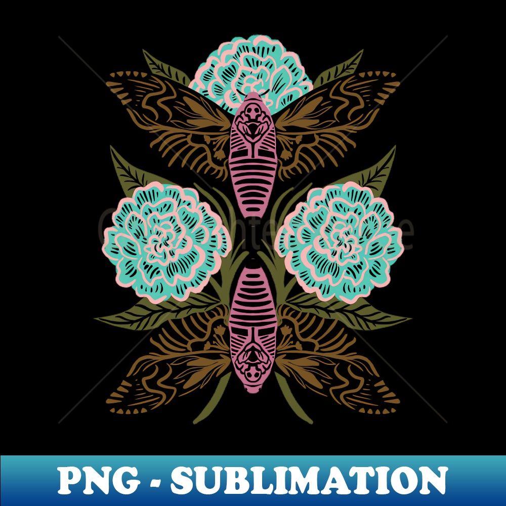 Deaths Head Moths - PNG Transparent Digital Download File fo - Inspire ...