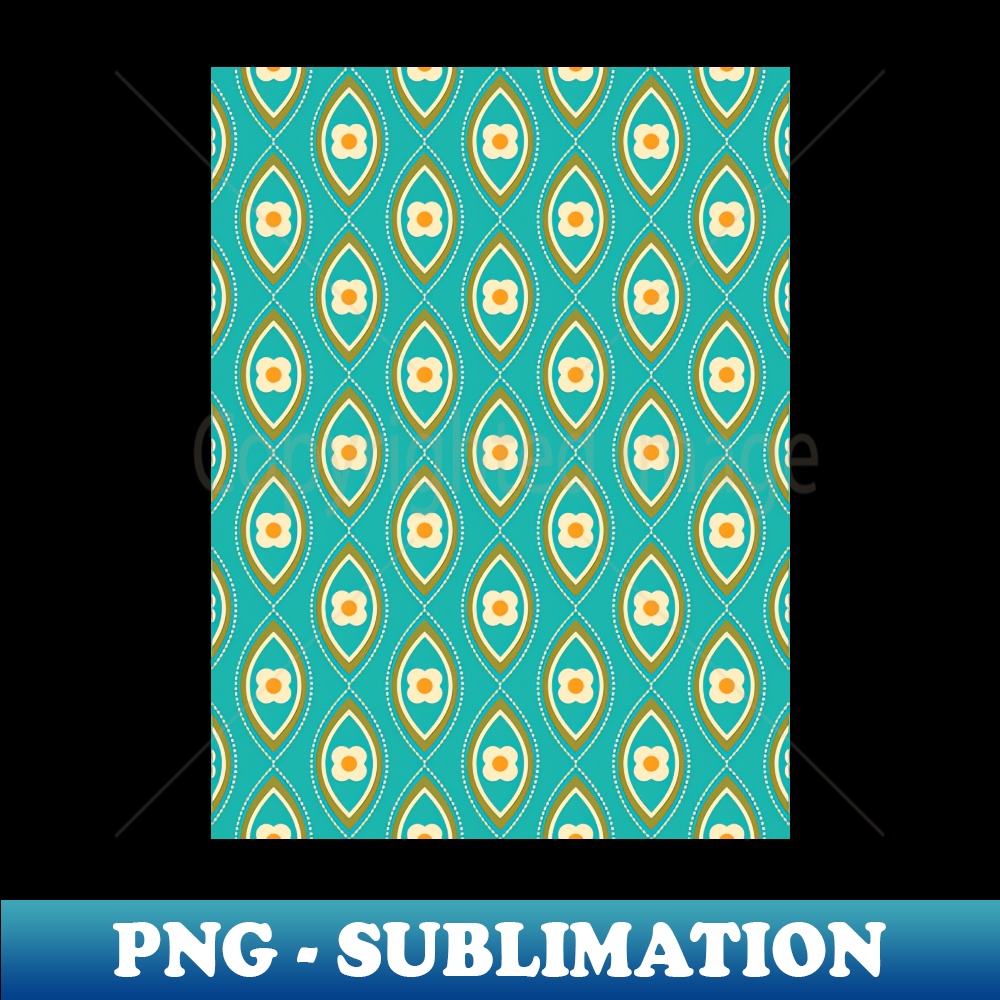 Retro Drop Shapes and Flowers - Aesthetic Sublimation Digita | Inspire ...