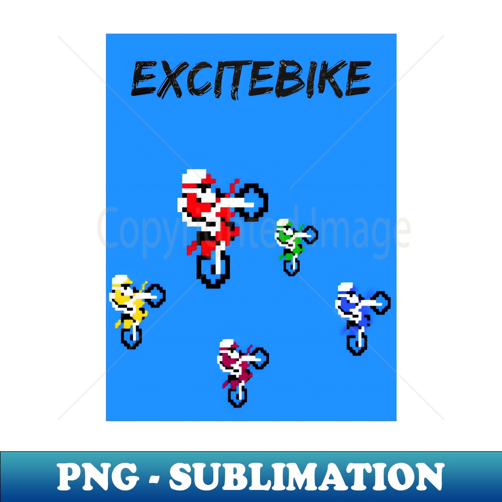 Excite 8bit Bike pixel art - Creative Sublimation PNG Downlo | Inspire ...