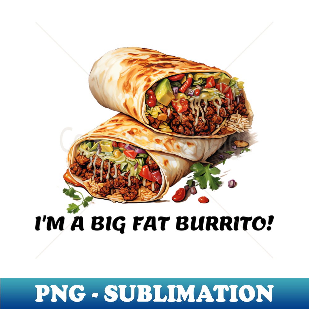 Im a big fat burrito - Vintage Sublimation PNG Download - Cr | Inspire ...