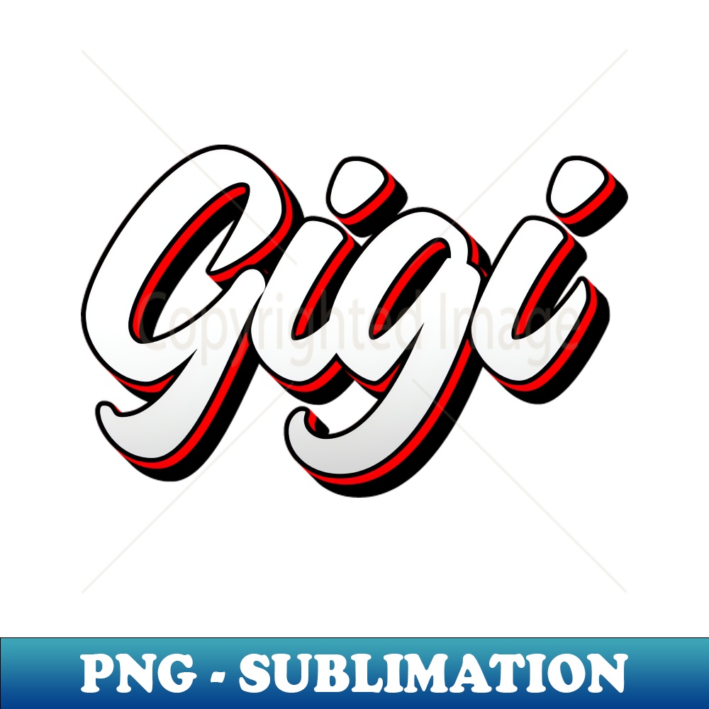 Gigi name - cool 70s retro font - PNG Transparent Sublimatio | Inspire ...
