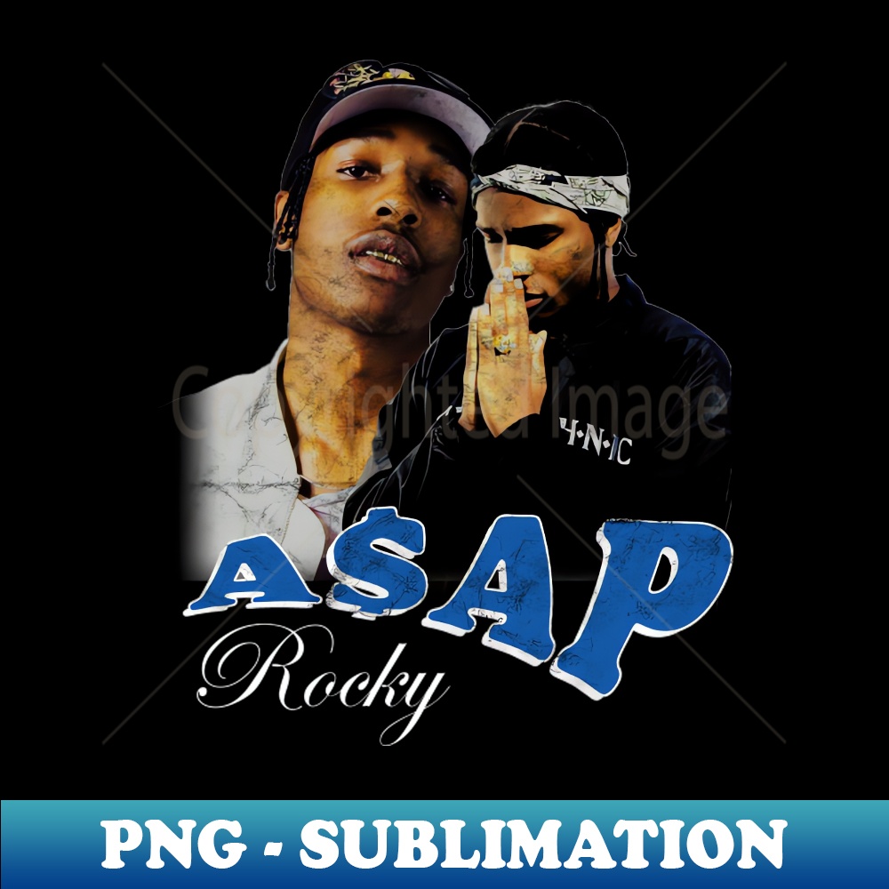 Asap Rocky Rapper - Premium PNG Sublimation File - Bold & Ey | Inspire ...