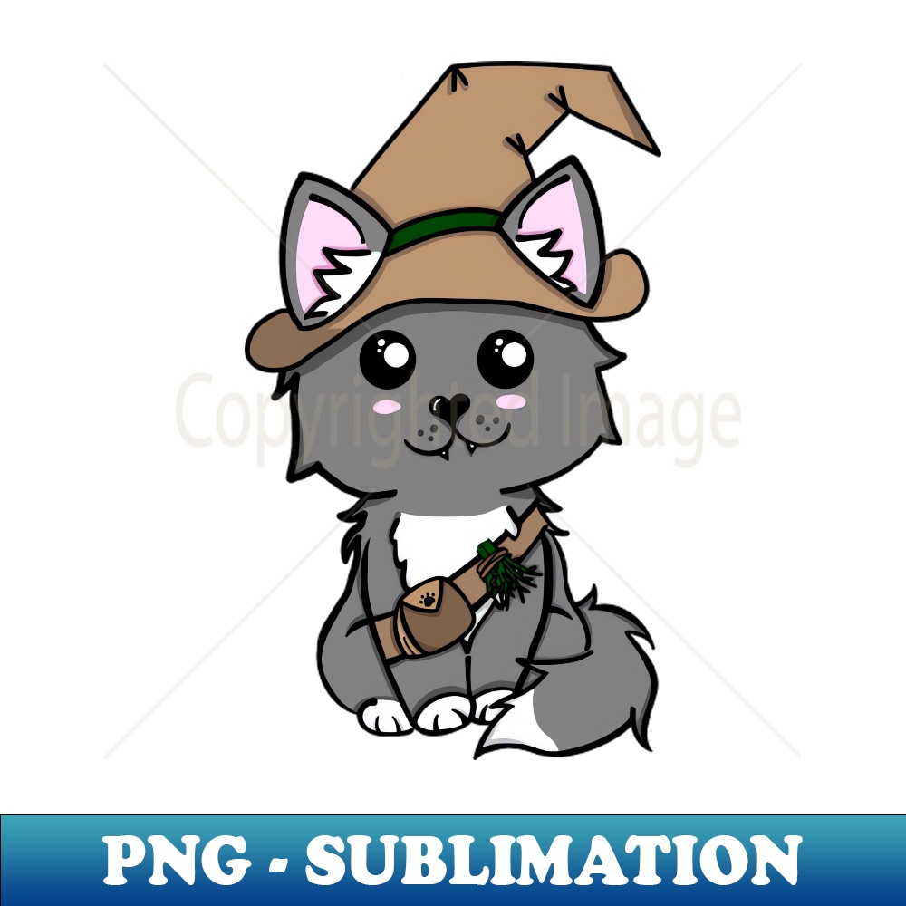 Fluffy Kitty Witch Cat DND Fantasy Art - Exclusive Sublima | Inspire Uplift