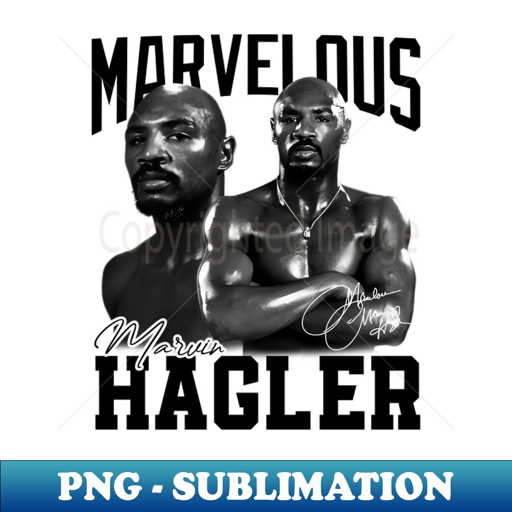 Marvelous Marvin Hagler Boxing Legend Signature Vintage Retr | Inspire ...