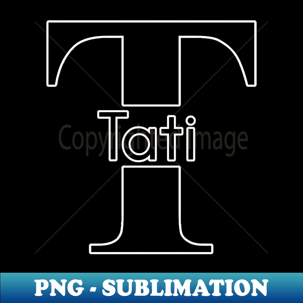 Initial T Monogram Tati Name Label - Artistic Sublimation Di | Inspire ...
