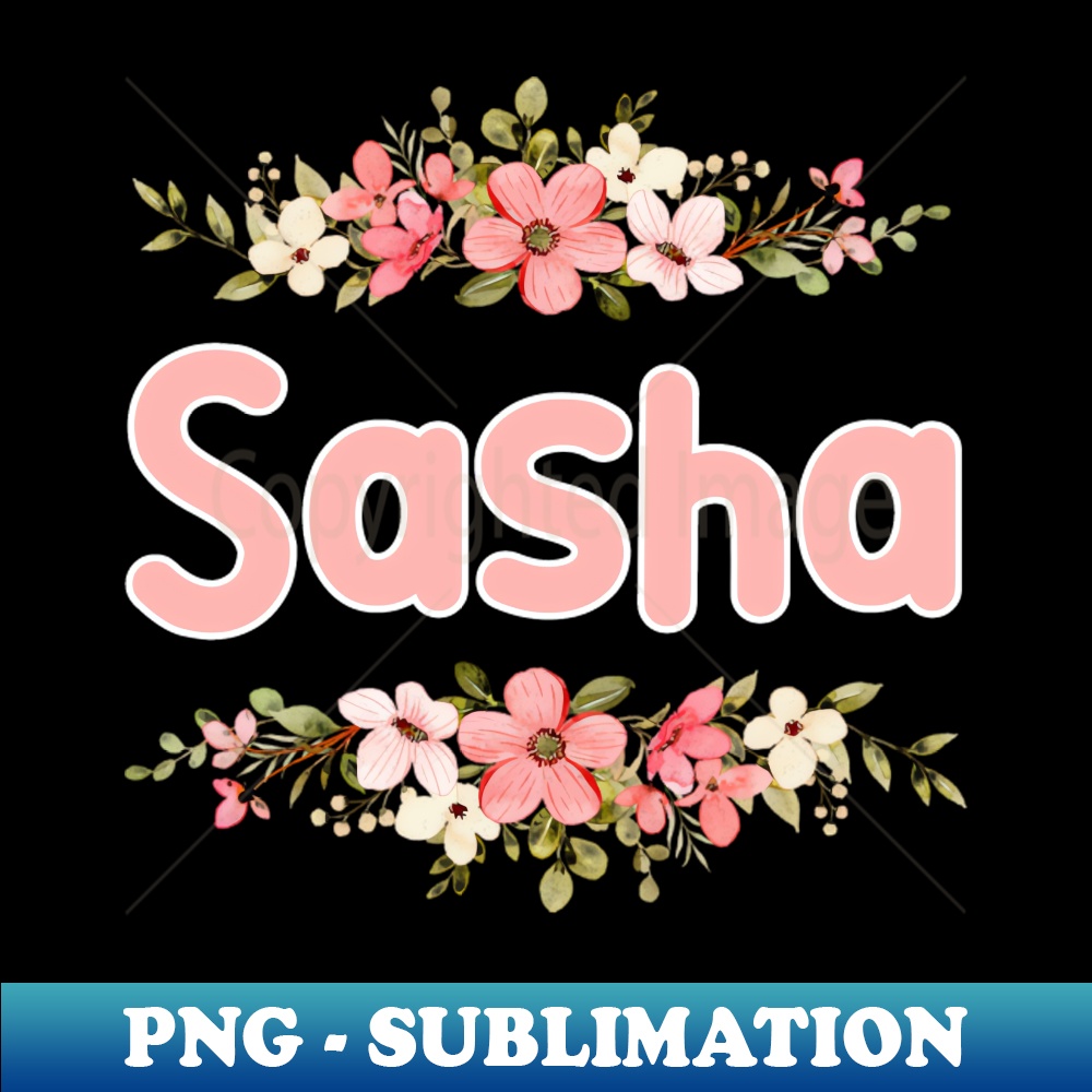Flower Border Sasha Name Label - Special Edition Sublimation | Inspire ...