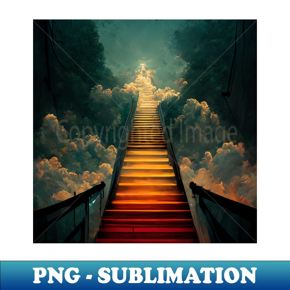 Stairway to Heaven - PNG Transparent Sublimation Design - Pe | Inspire ...