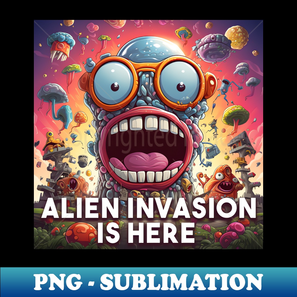Colorful Cartoon Alien Invasion Alien Invasion is Here - Pr | Inspire ...