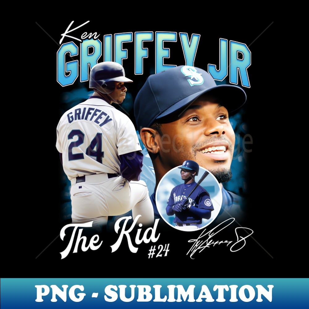 Ken Griffey Jr The Kid Basketball Legend Signature Vintage R | Inspire ...
