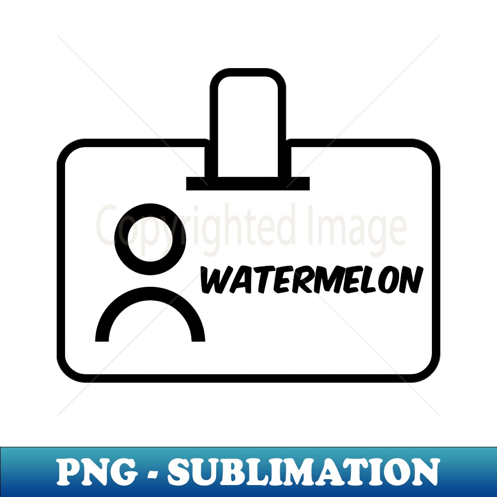 Name ID Watermelon Name Label - Instant PNG Sublimation Down | Inspire ...