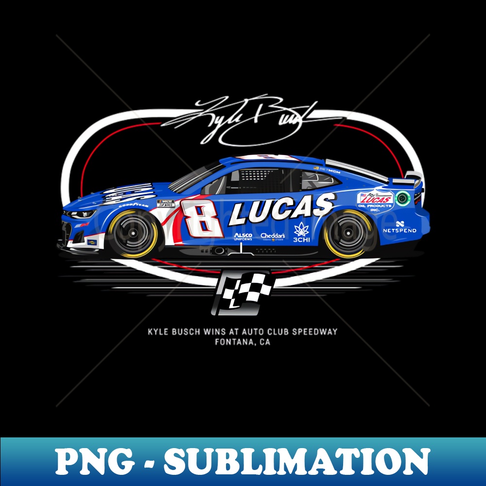 Kyle Busch RCR Fontana - Decorative Sublimation PNG File - U | Inspire ...