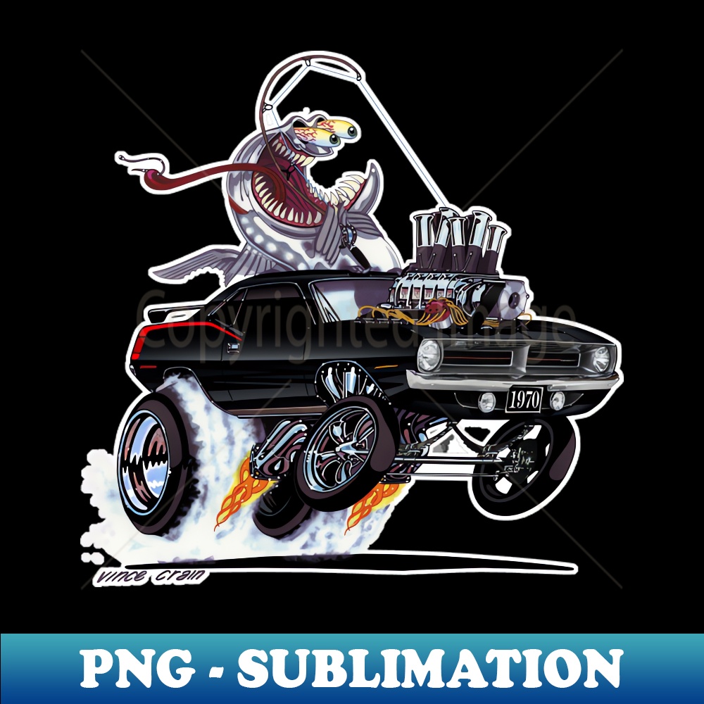FISHTAILIN 1970 HEMI cuda red - Premium PNG Sublimation File - Inspire ...
