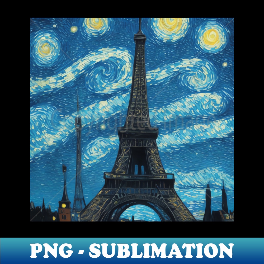 Starry Night in Paris Post Impressionism Van gogh Inspired A | Inspire ...