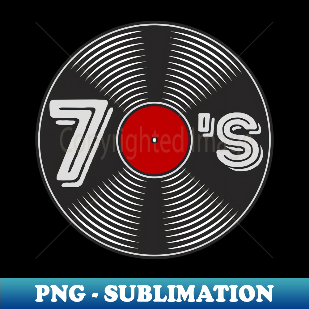 Vinyl 70s - Vintage Retro Black White Year Of Birth Music Gi | Inspire Uplift