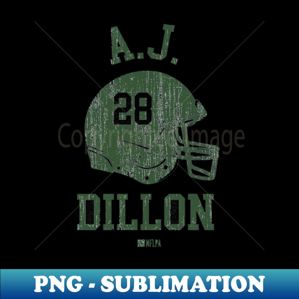 AJ Dillon Green Bay Helmet Font - Creative Sublimation PNG D | Inspire ...