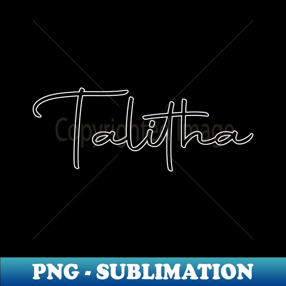 Autography Talitha Name Label - PNG Transparent Digital Down - Inspire ...