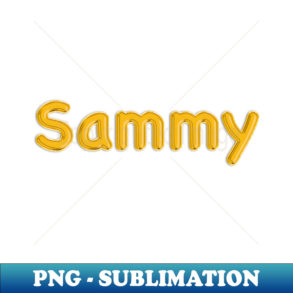 Gold Balloon Foil Sammy Name - Unique Sublimation PNG Downlo | Inspire ...
