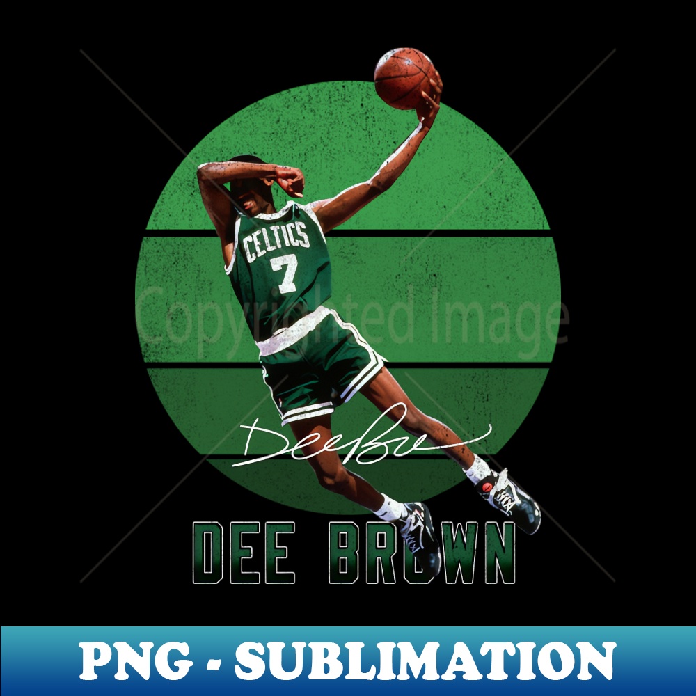 Dee Brown Basketball Legend Signature Vintage Retro 80s 90s - Inspire ...