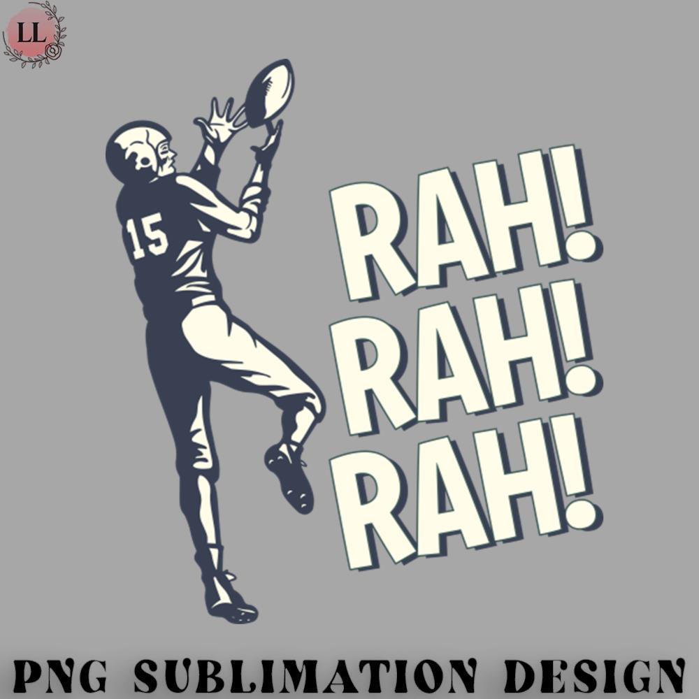 Football PNG Vintage Football Rah Rah Rah | Inspire Uplift