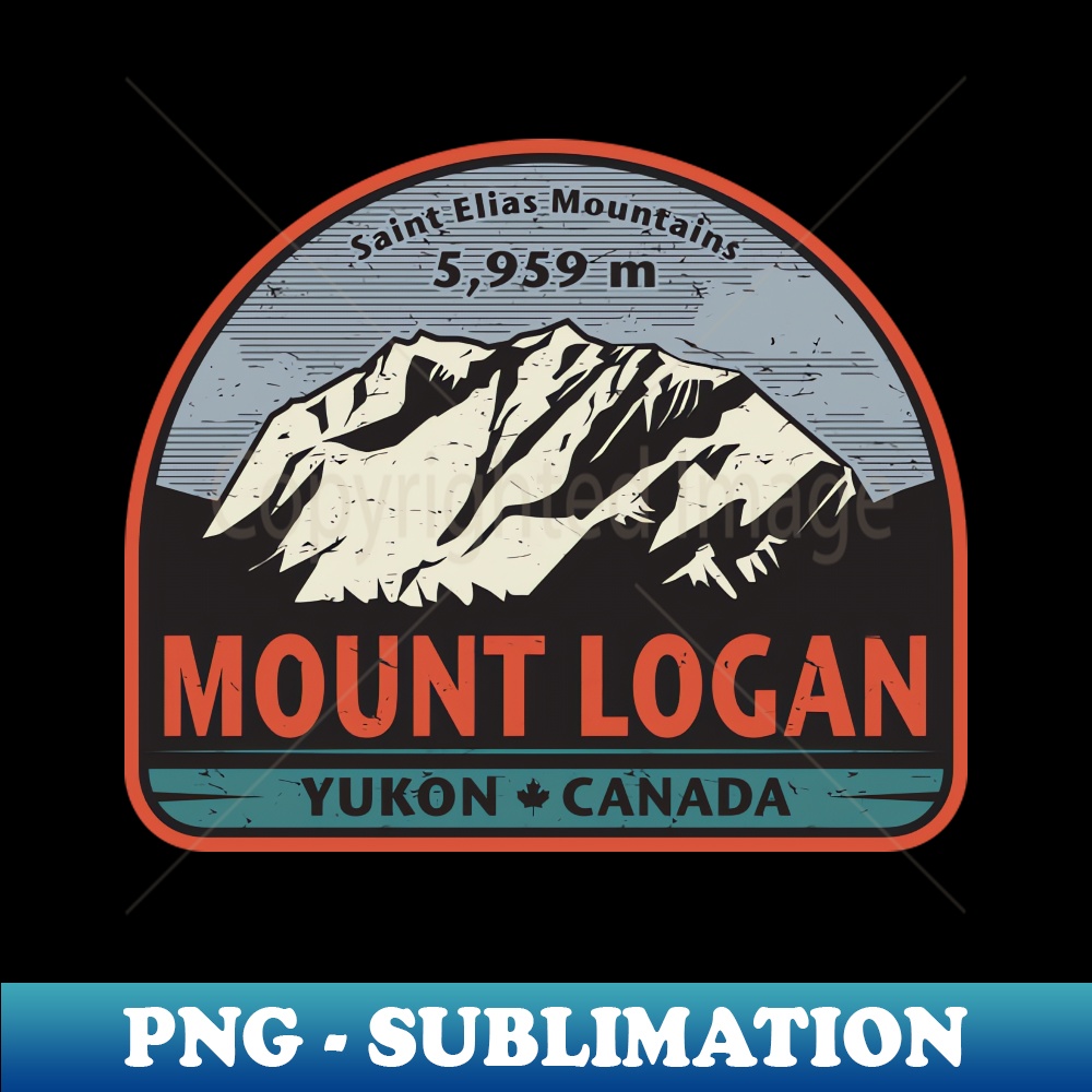 Mount Logan Yukon Canada - Modern Sublimation PNG File - Def | Inspire Uplift